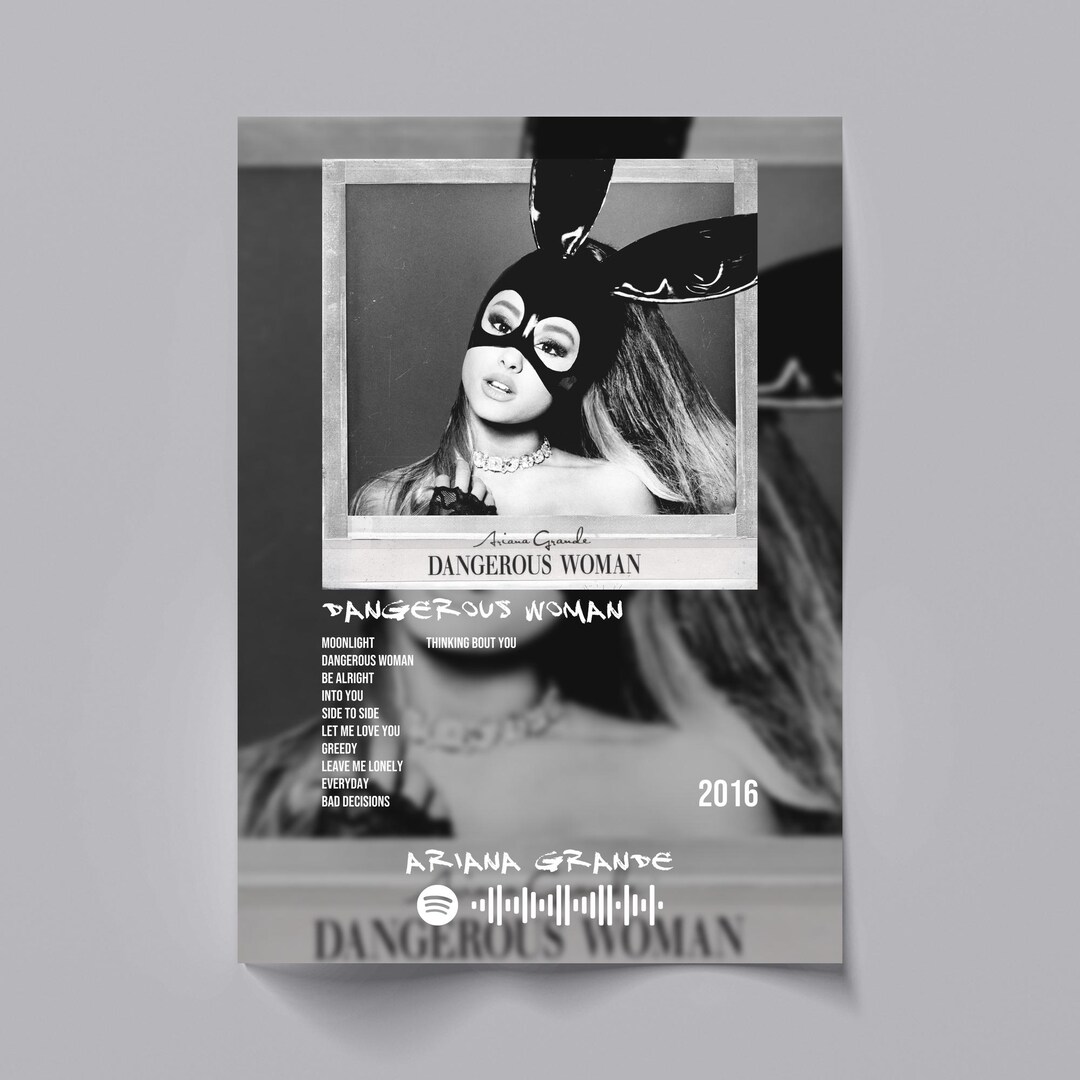 Ariana Grande - Dangerous Woman - High Resolution Album Poster Print - Etsy