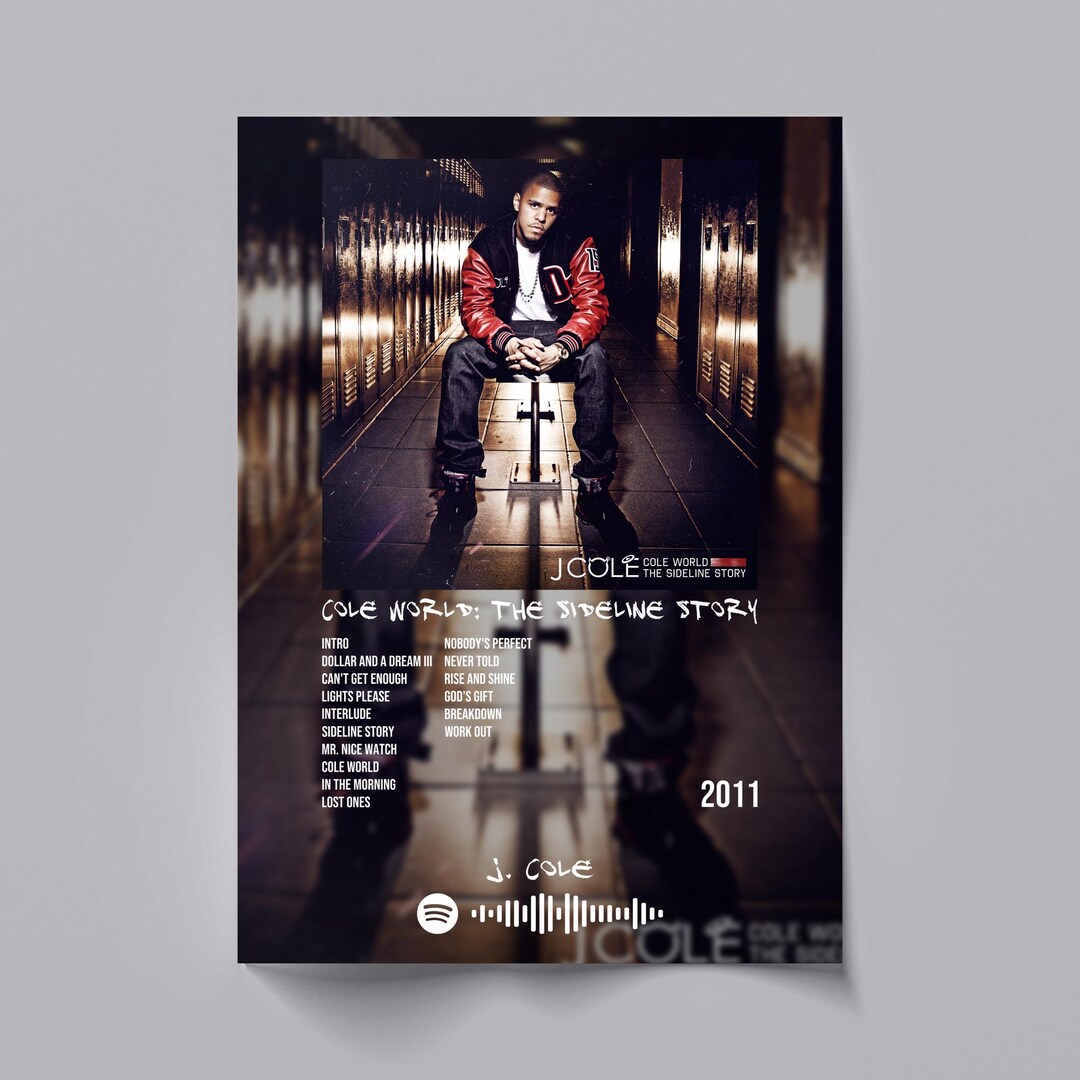 J. Cole - Cole World: the Sideline Story - High Resolution Album Poster ...