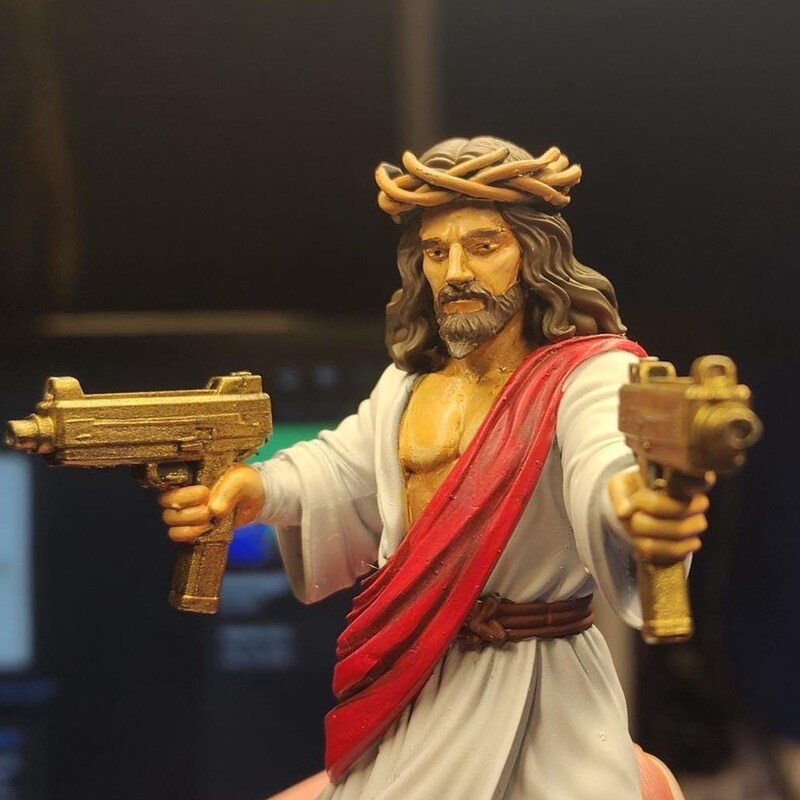 Dungeon Crawler Uzi Jesus - Etsy