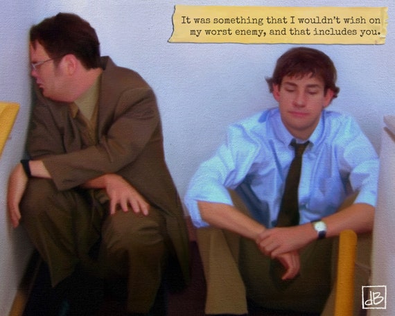 The Office Moments: Not Even My Worst Enemy 10 X 8 Giclèe | Etsy