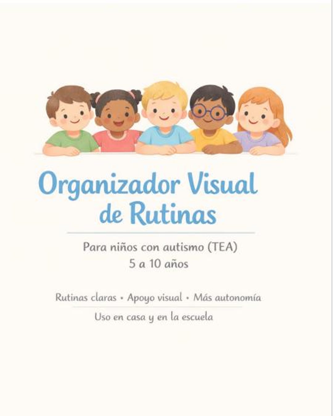 Organizador Visual De Rutinas Para Niños Con Autismo (TEA) | Rutina ...
