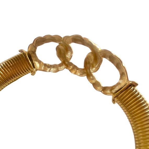 Vintage Gold Couture Style gas pipe style snake chain… - Gem