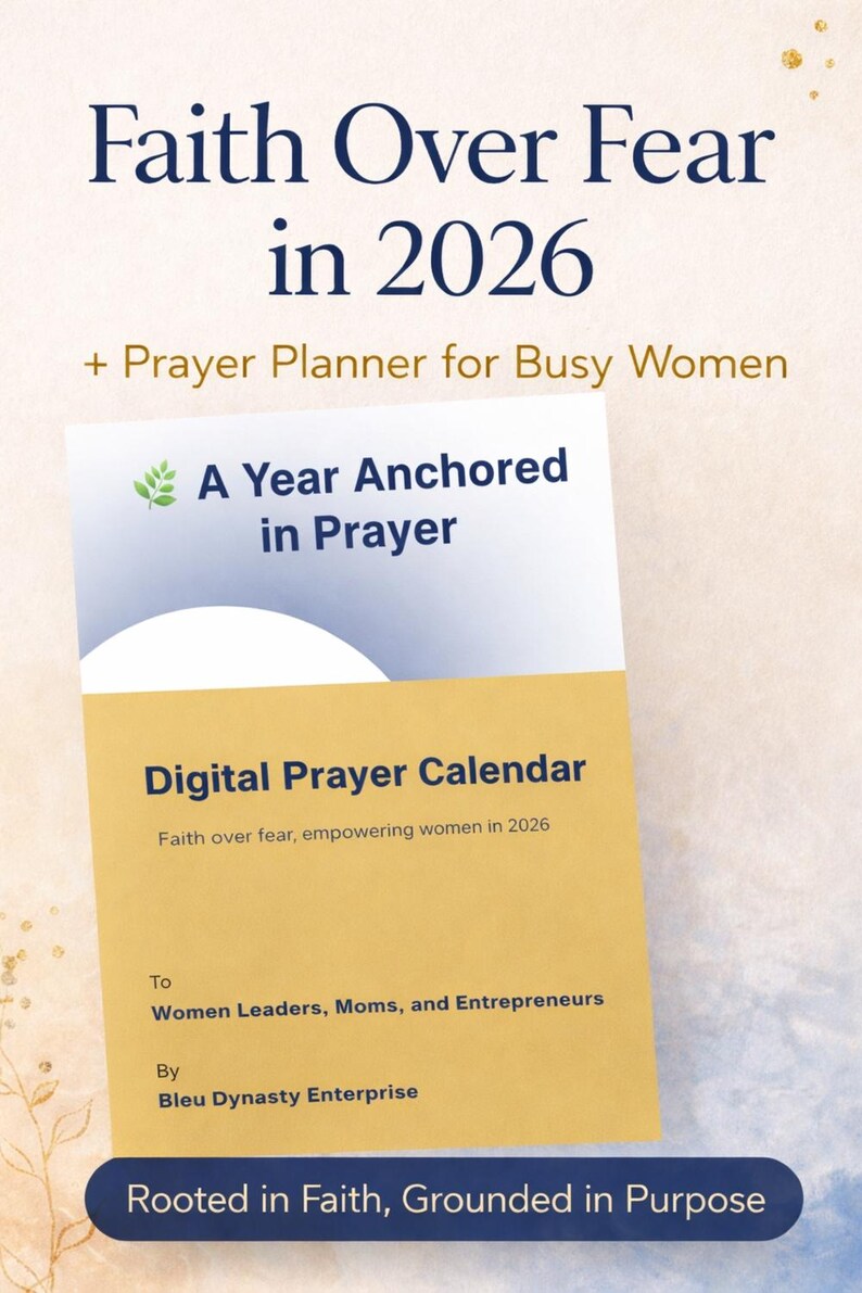 A Year Anchored in Prayer (2026 Digital Prayer Calendar) | PDF Download ...