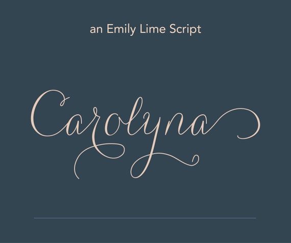 Carolyna Pro Font OTF TTF Script Calligraphy Smooth Cutting | Etsy