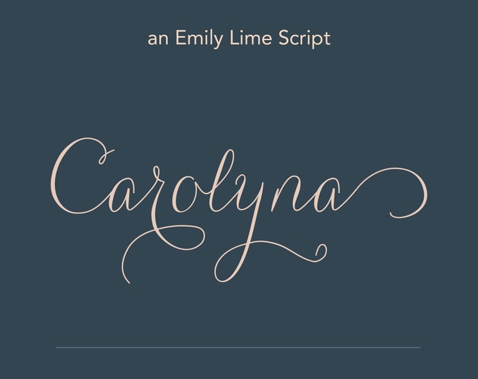 Carolyna Pro Font - OTF TTF Script Calligraphy Smooth Cutting File Font ...
