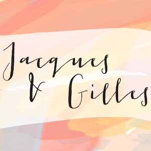 Jacques & Gilles Font Calligraphy OTF TTF Script Cursive Upright - Etsy