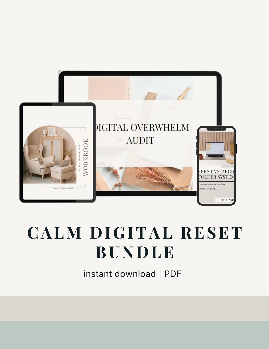 Calm Digital Reset Bundle | Simple File Organization System for ...