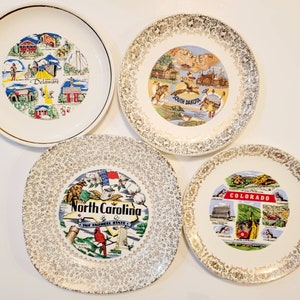 Vintage Souvenir State Plates , Commemorative Plates USA , Texas ...