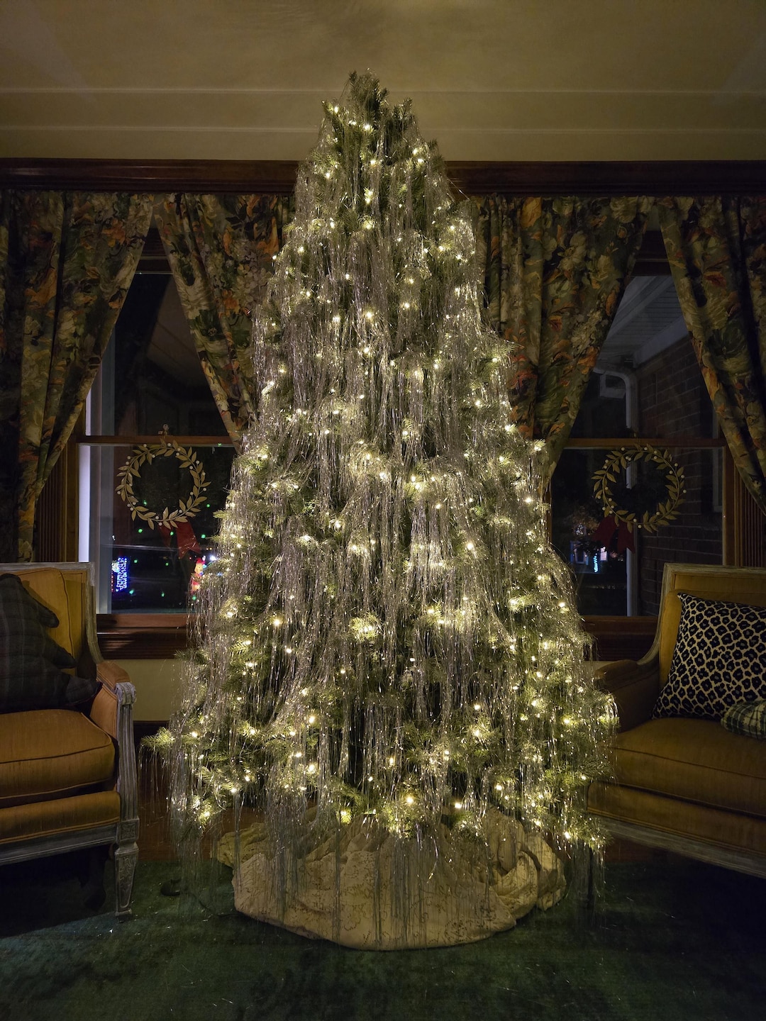 Tinsel Christmas Tree Icicles 18" Tree Icicles Craft Supplies Christmas ...