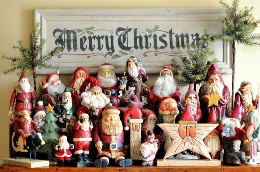 Vintage Santa Collection From Around the World Christmas Found by Foo ...