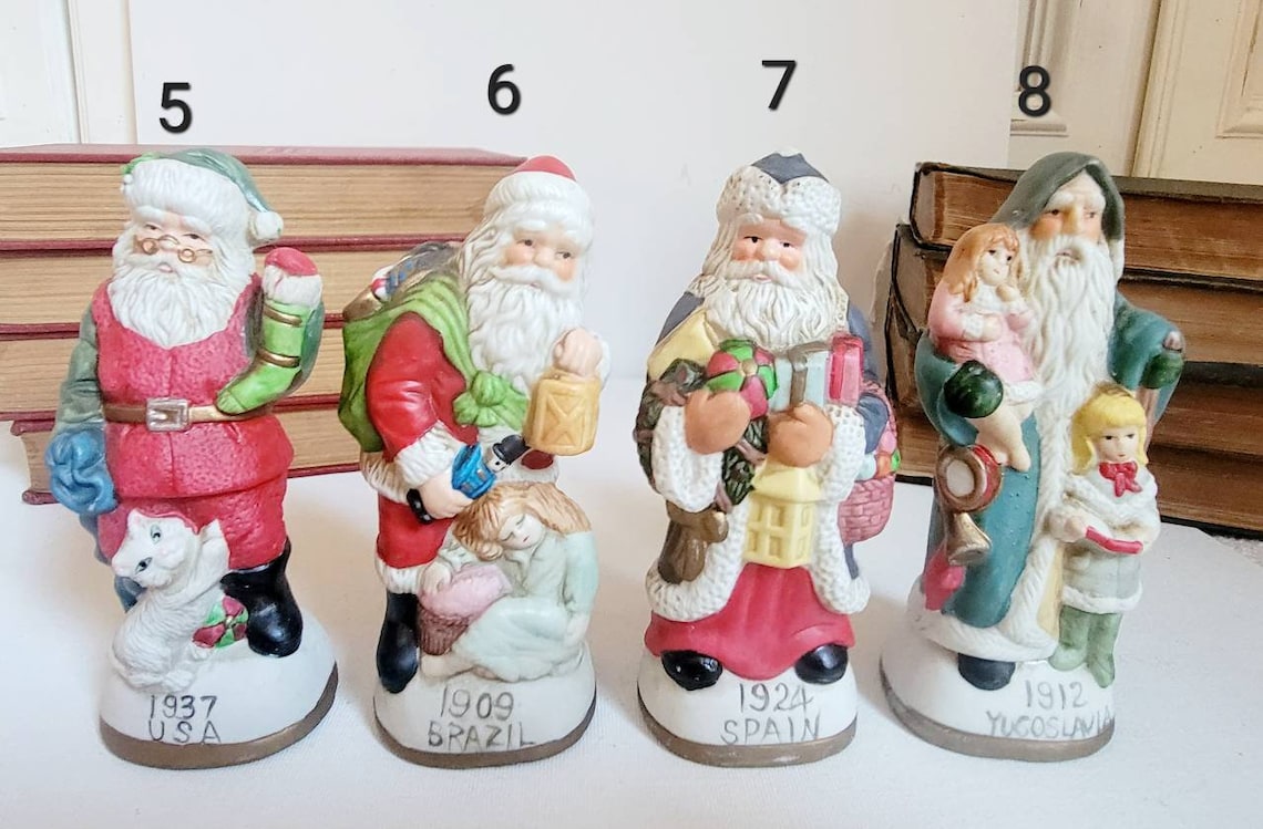 Vintage Santa Collection From Around the World Christmas Found by Foo ...