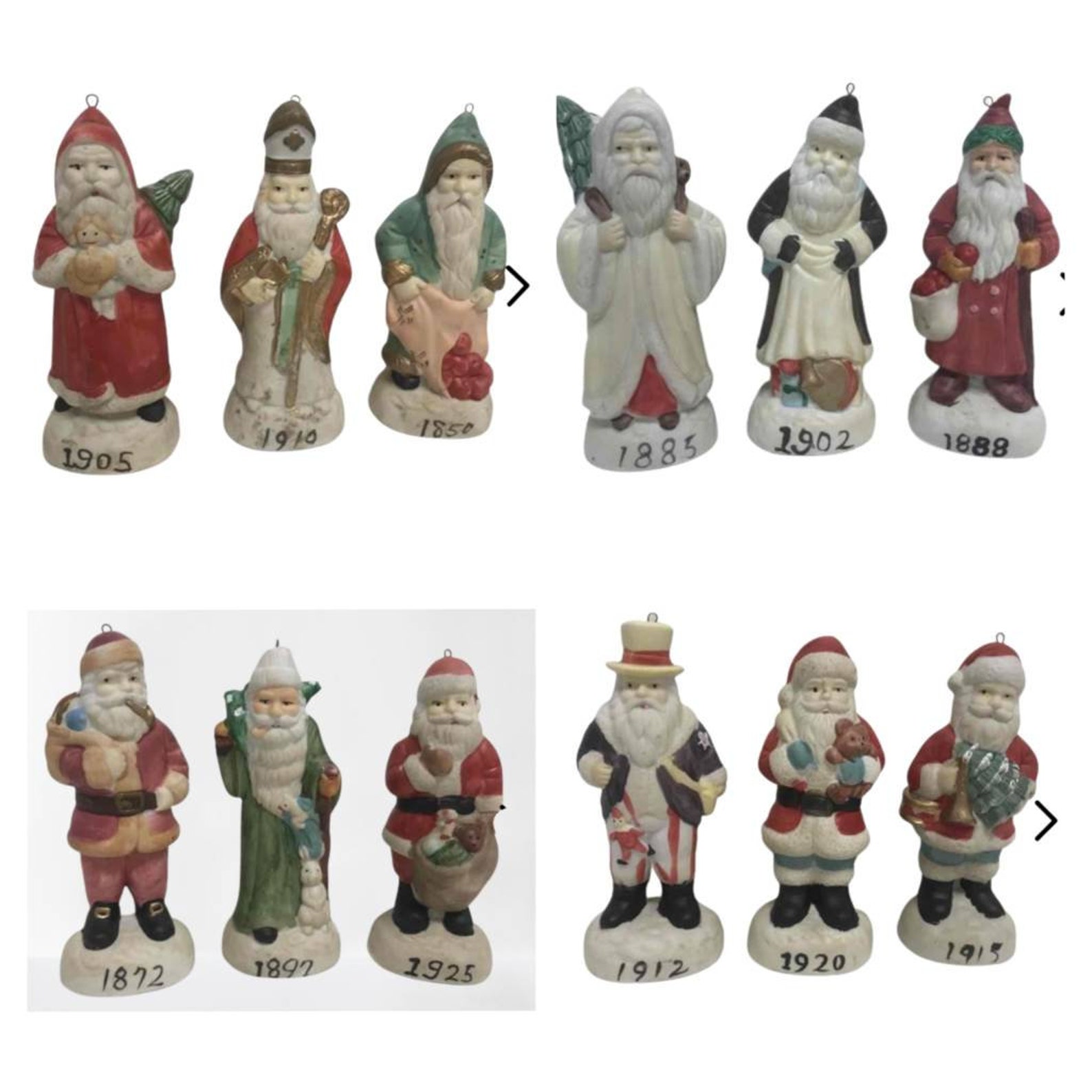 Vintage Santa Collection From Around the World Christmas Found - Etsy