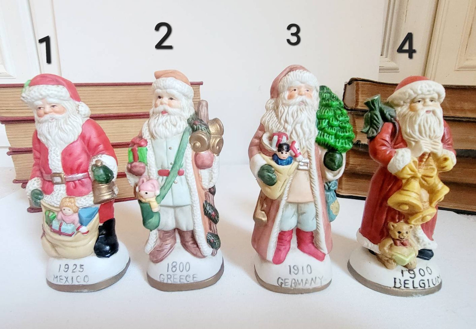 Vintage Santa Collection From Around the World Christmas Found - Etsy