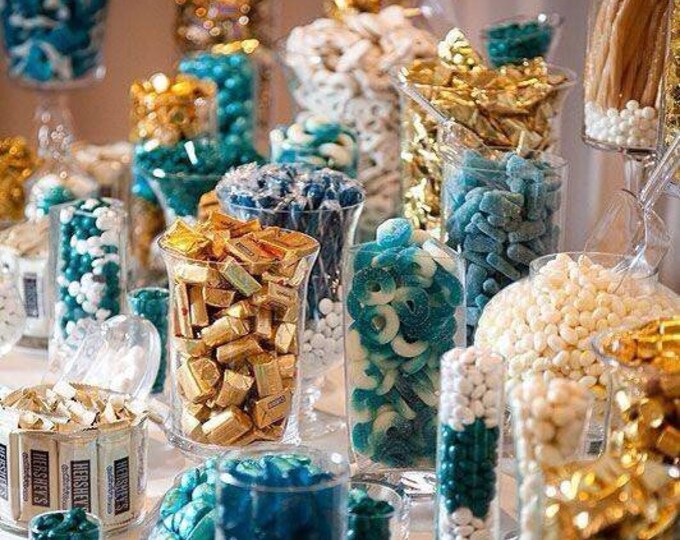 Candy Buffet Containers, Candy Jar, Vintage Glass Candy Containers ...