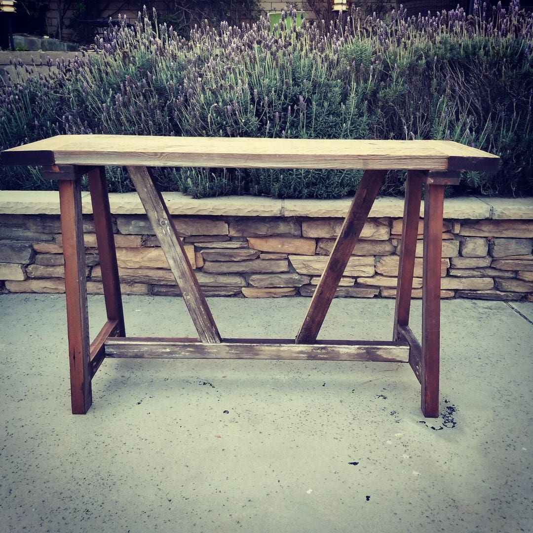 Farmhouse Rustic Wood Table Side Table Accent Table Dining - Etsy