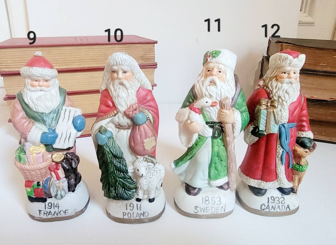 Vintage Santa Collection From Around the World Christmas Found by Foo ...