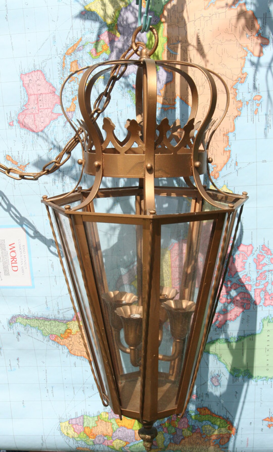 Hanging Light Fixture Crown Vintage Chic Large by Foo Foo La La - Etsy