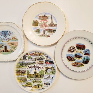 Vintage Souvenir State Plates , Commemorative Plates USA , Texas ...