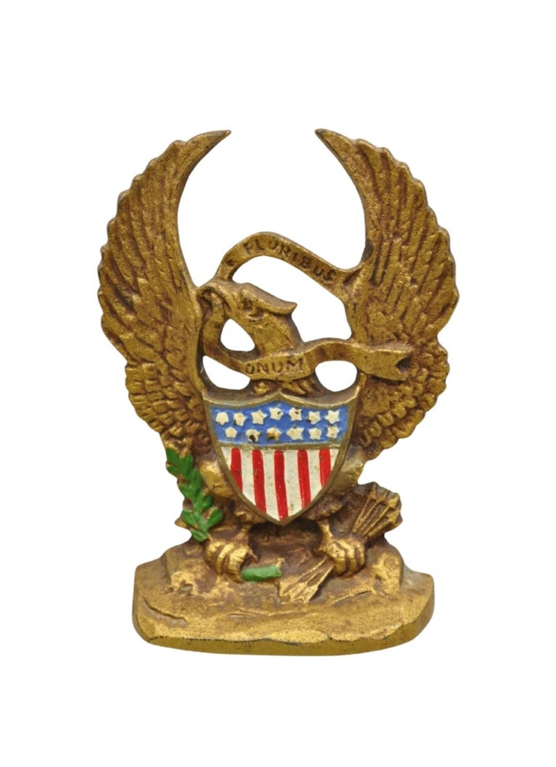 Patriotic American Eagle Bookends Vintage Brass, Bookends Found by Foo ...