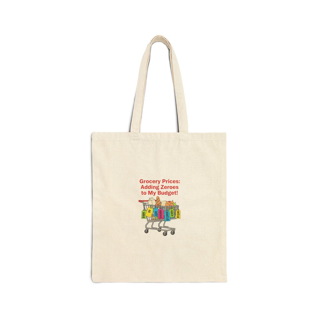 Grocery Prices Meme Tote | Inflation Humor, Budgeting Joke Tote - Etsy