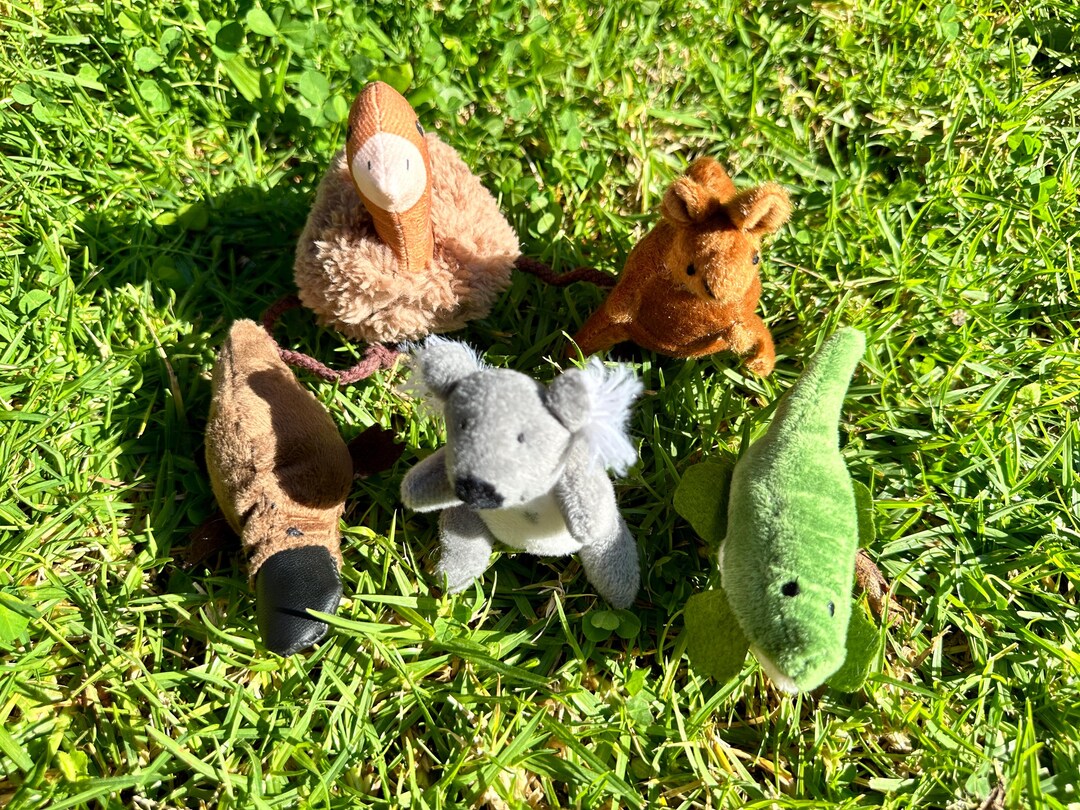 5 Australian Native Indigenous Animals Finger Puppets Koala Kangaroo ...