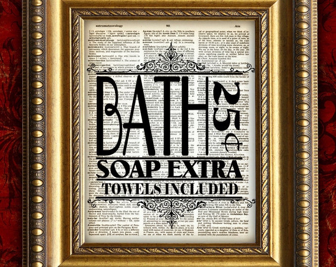 Upcycled Vintage Dictionary Page Art Print Vintage ANTIQUE - Etsy