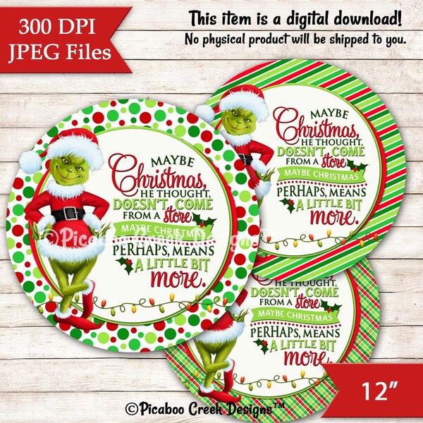 Grinch Sublimation - Etsy