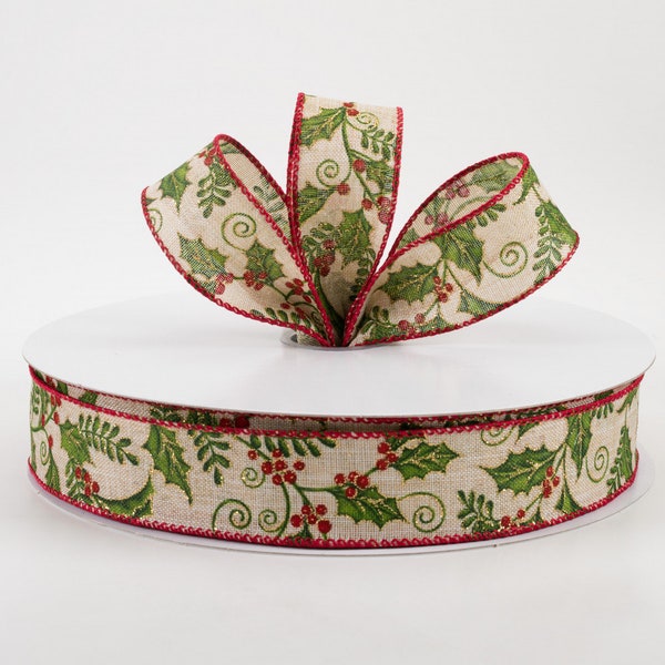 Holly Ribbon - Etsy