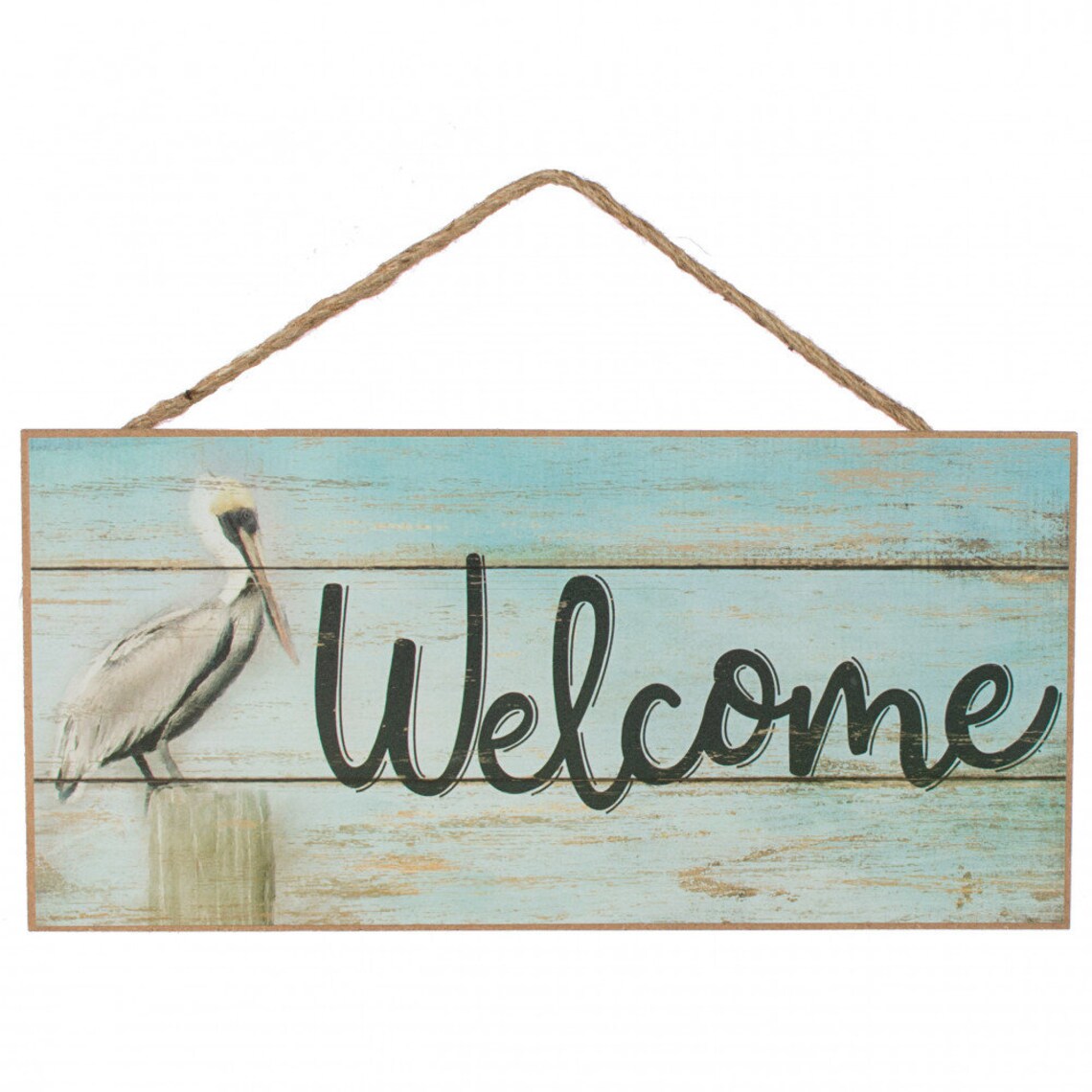 Pelican Welcome Sign Beach Sign Nautical Sign for Wreath - Etsy