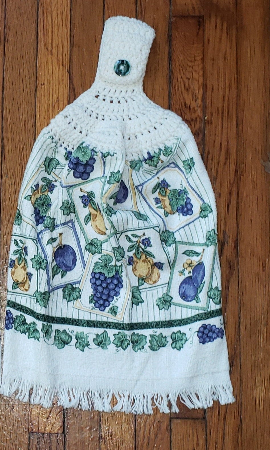Pears Grapes Plums Ivy Kitchen Towels, Hanging Kitchen Towels, Kitchen ...