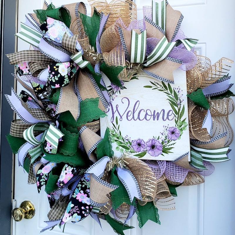 Spring Door Wreath - Etsy