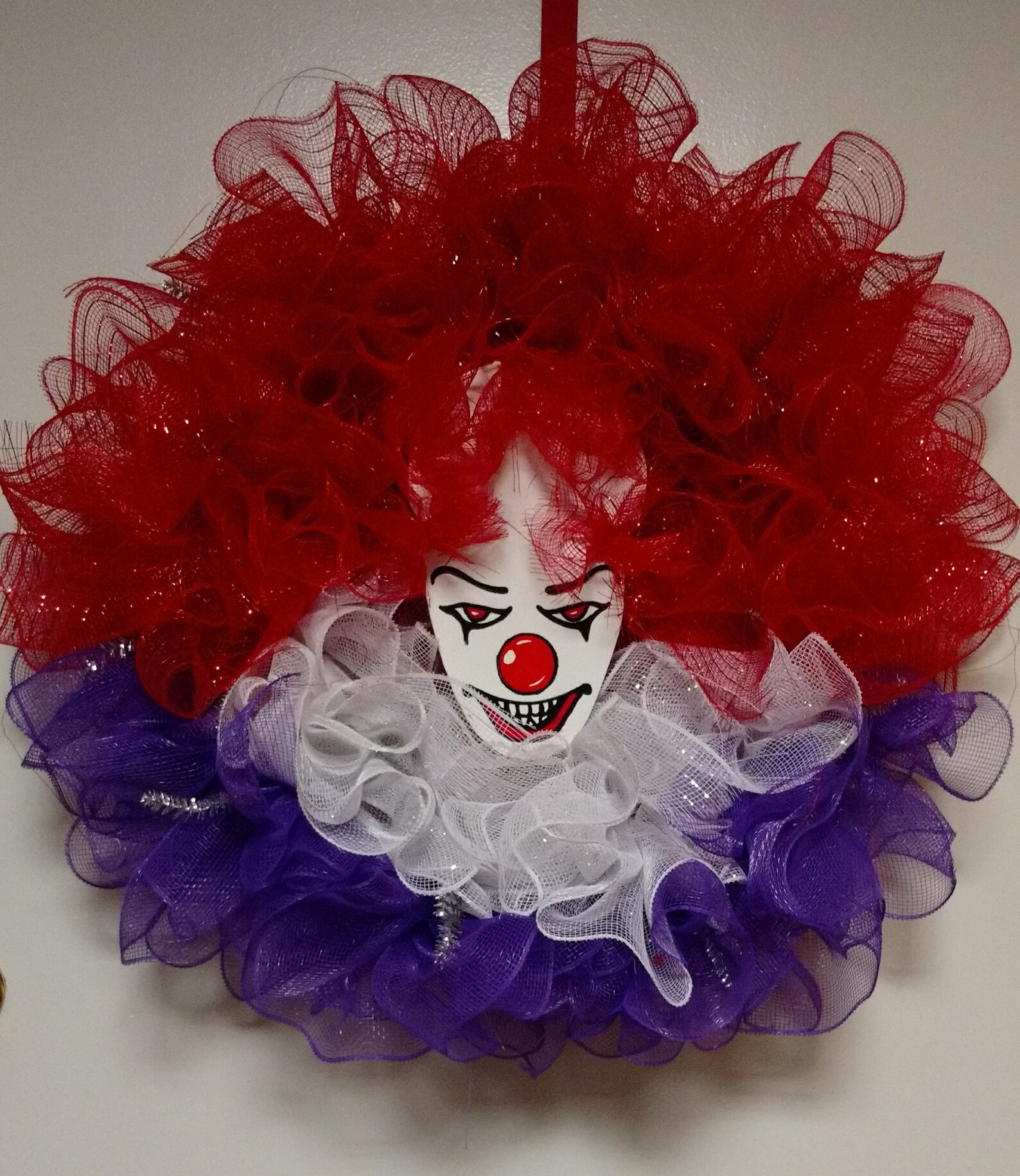 Pennywise IT Clown Halloween Door Wreath Front Door Wreath - Etsy