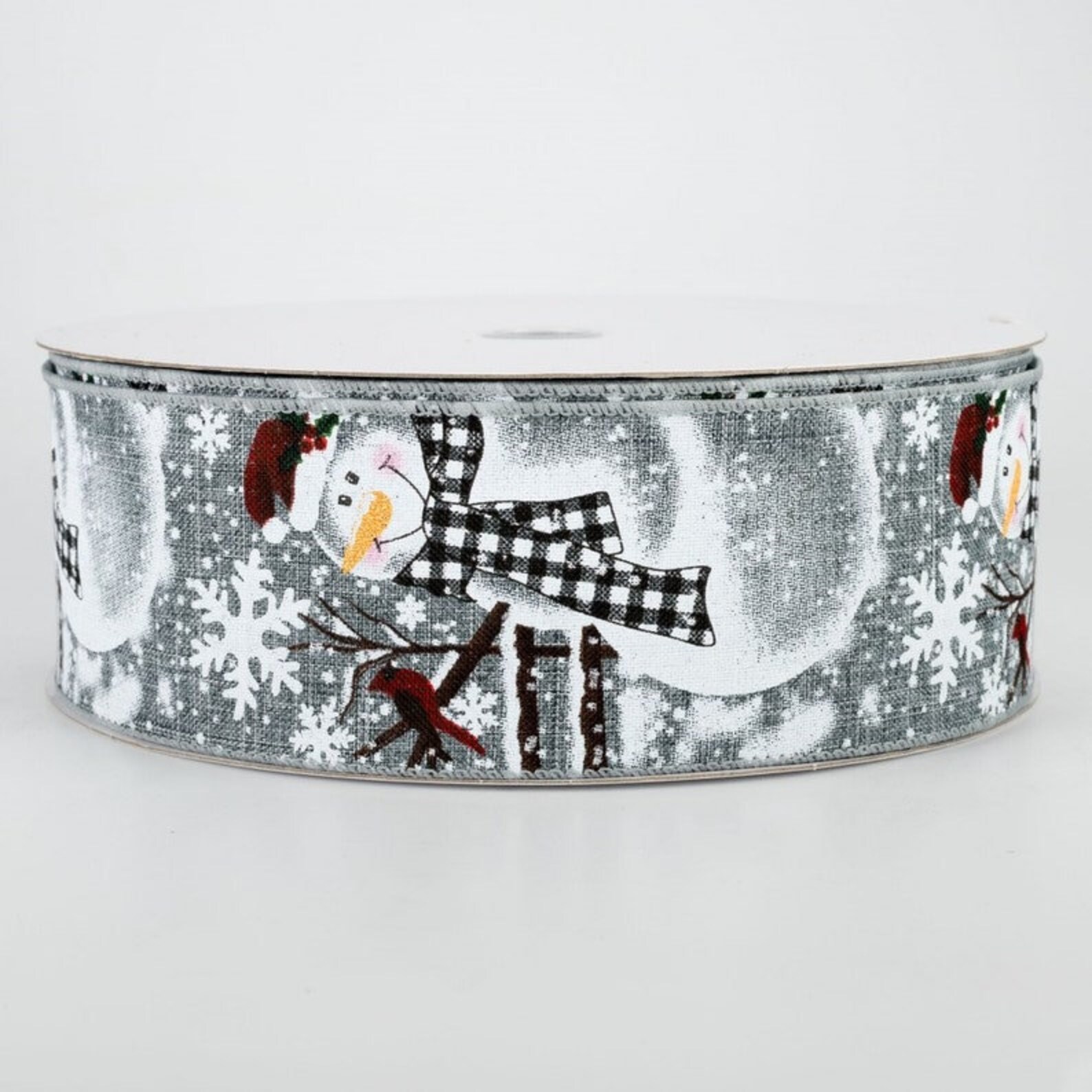 2.5" Snowman Ribbon, Wired Ribbon, Christmas Ribbon, Wreath Ribbon ...