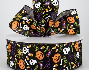 Halloween Wired Ribbon - Etsy