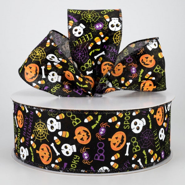 Halloween Wired Ribbon - Etsy