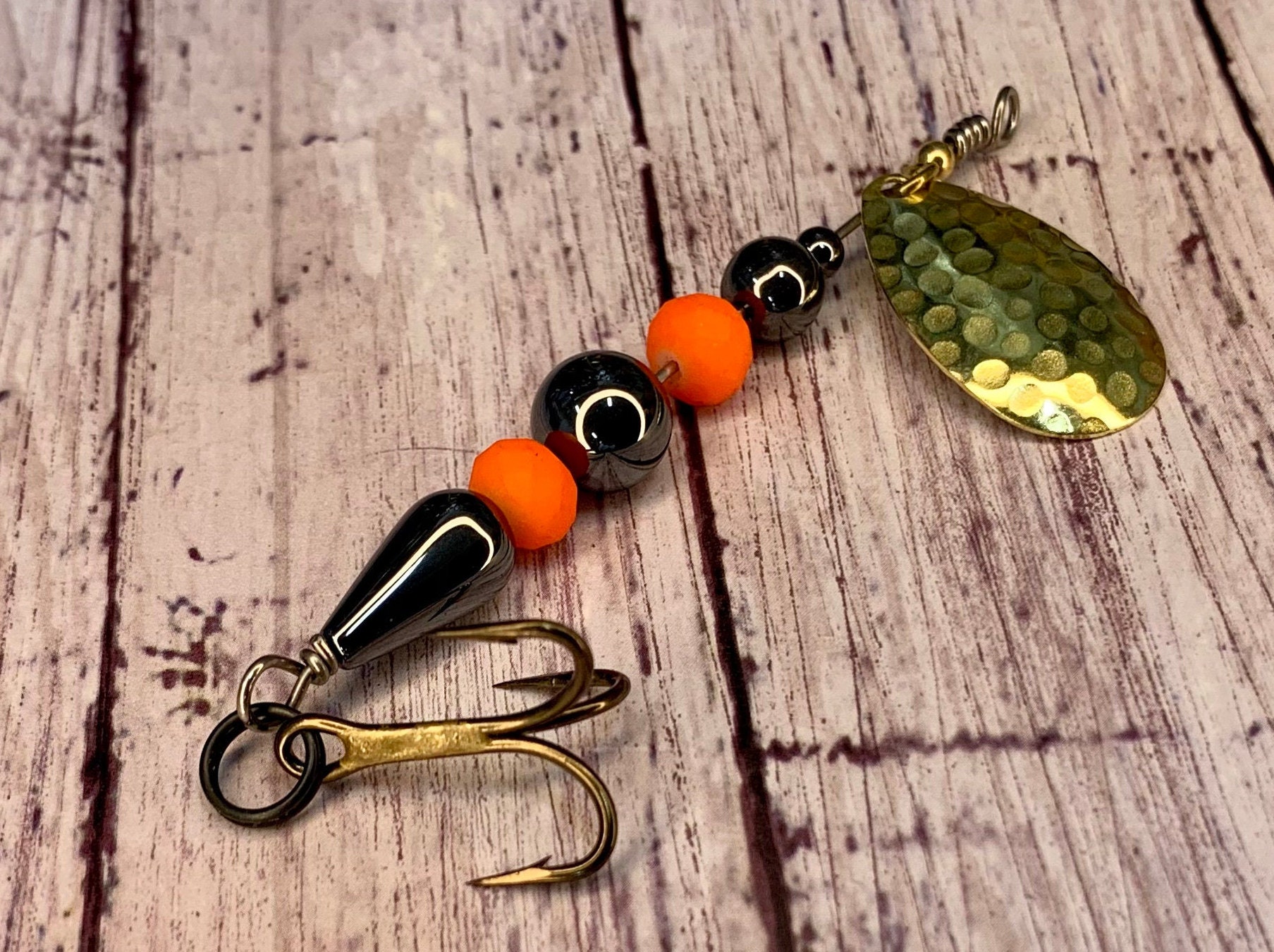 Orange and Black Fishing Lure Fishing Sports & Outdoor Recreation Toys ...