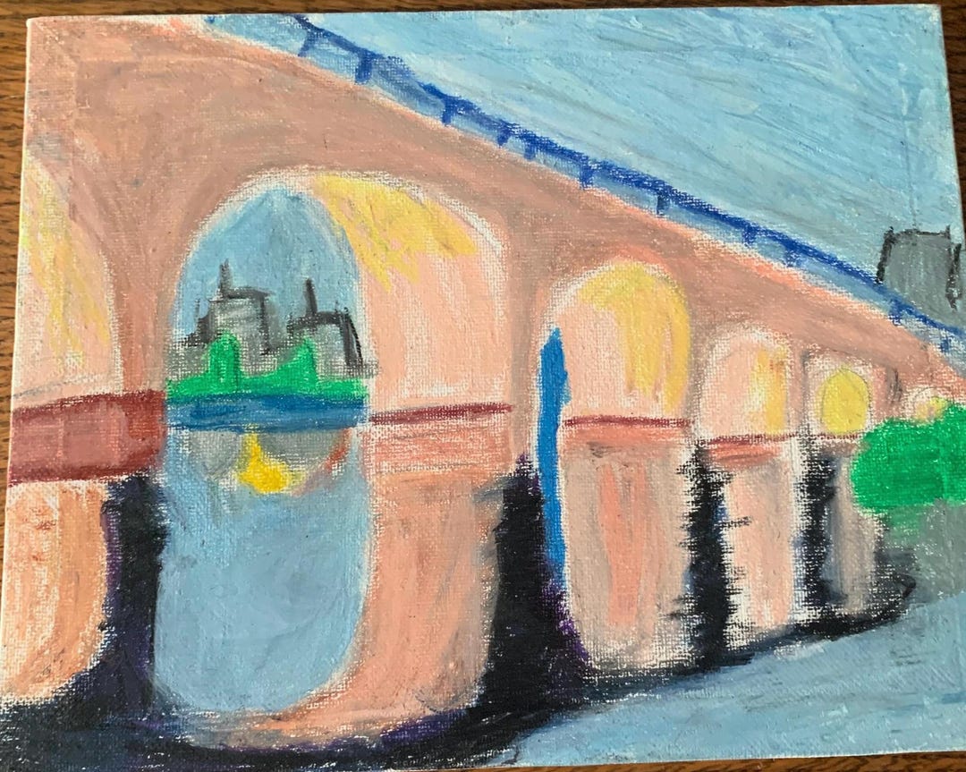 Bridge Oil Pastel - Etsy