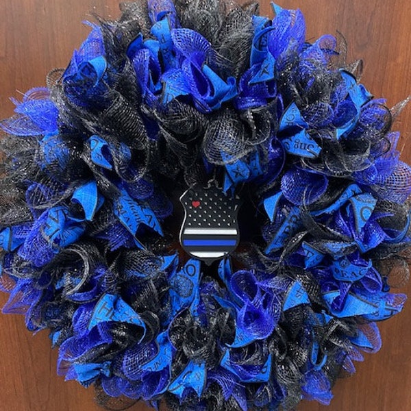 Police Wreath - Etsy