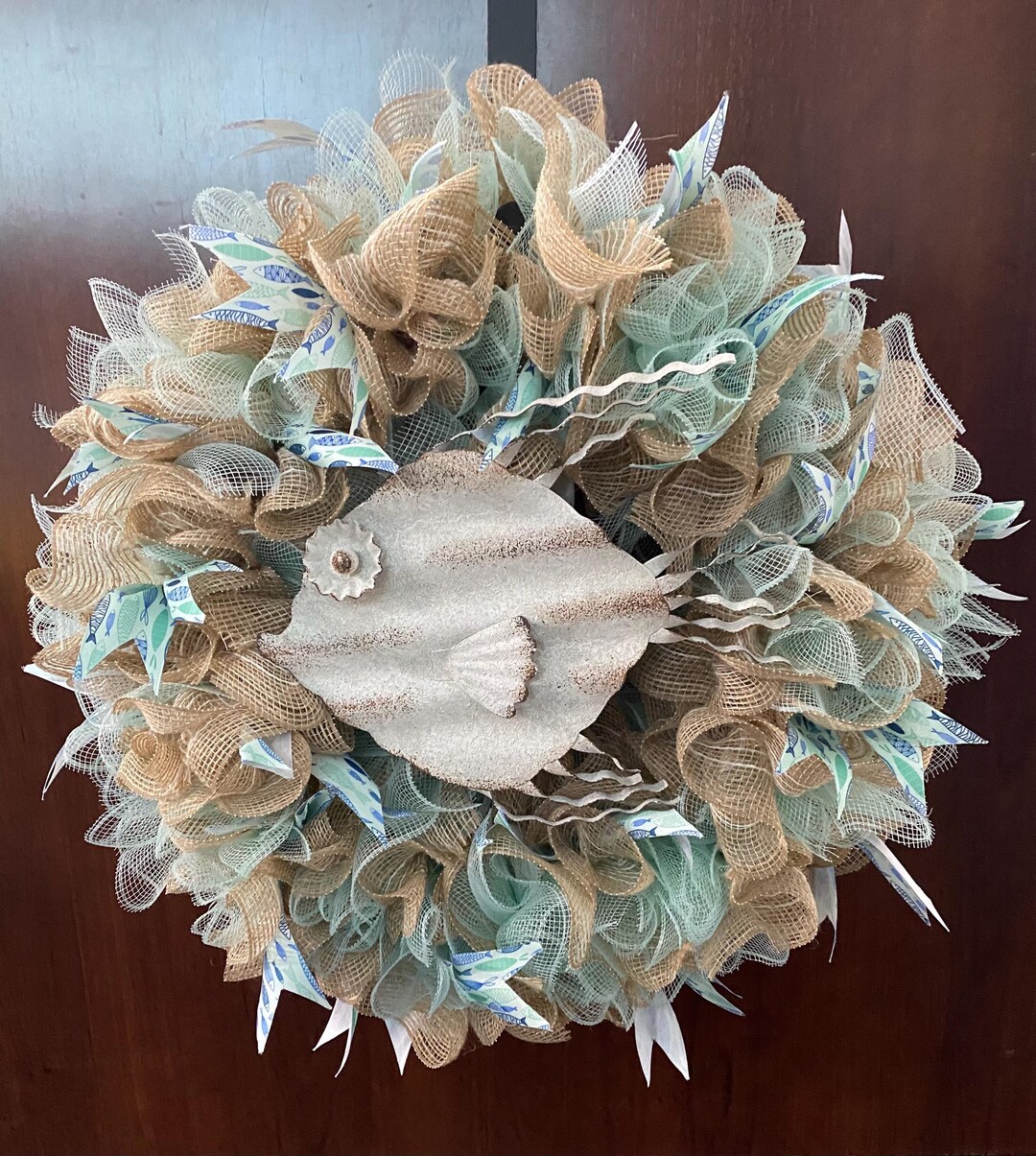 White Tropical Fish Wreath - Etsy