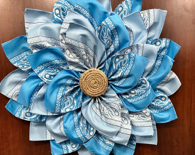 Bandana Wreath - Etsy