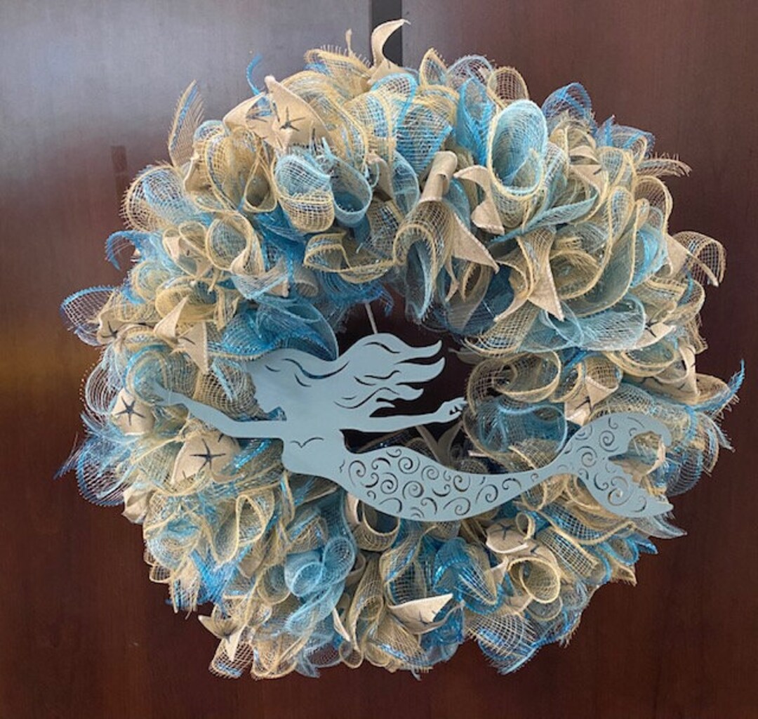 Swimming Mermaid Wreath - Etsy