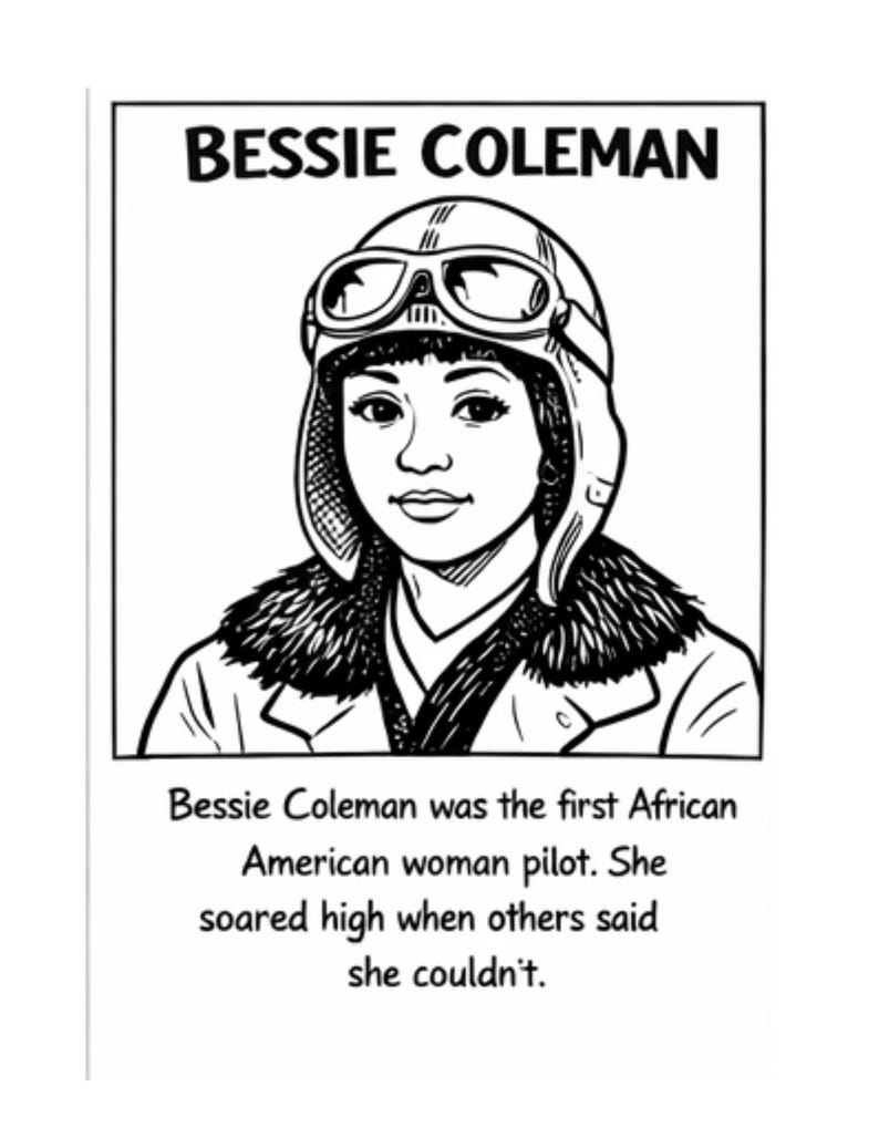 Black History Coloring Book Printable- African American Heroes for Kids ...