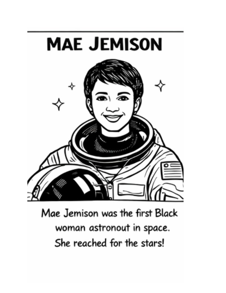 Black History Coloring Book Printable- African American Heroes for Kids ...