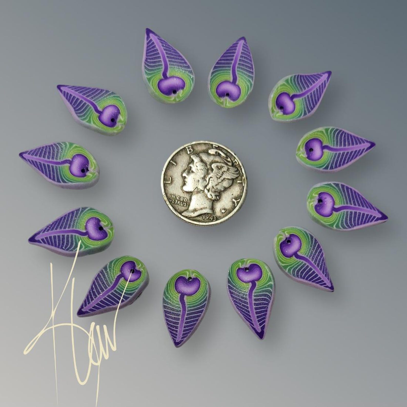Klew Embellishments, Peacock Motif. Hand Shaped, and Drilled. - Etsy