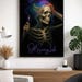 Rainbow Hair Skeleton Print, Funny Gothic Salon Decor (digital Download ...