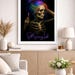 Rainbow Hair Skeleton Print, Funny Gothic Salon Decor (digital Download ...