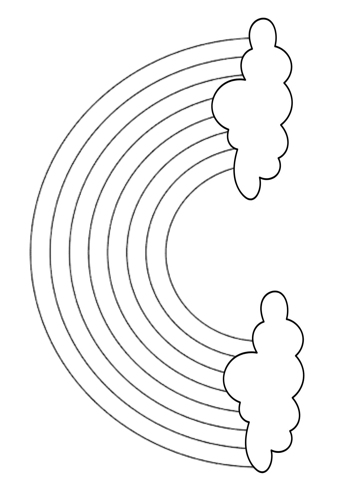 3D Rainbow Cloud Craft Printable | Kids Weather Activity, Classroom ...
