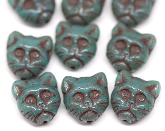 Czech glass beads mykonos charms for jewelry making by MayaHoney