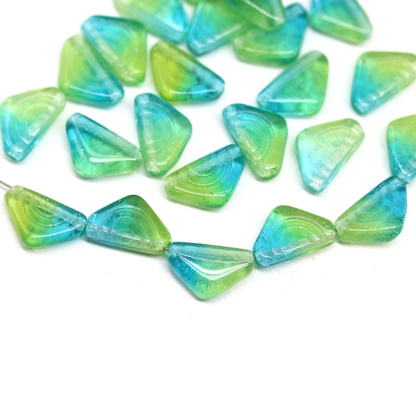 Czech Triangle Bead - Etsy