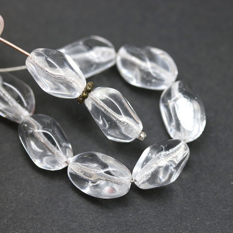 Clear Glass Beads - Etsy